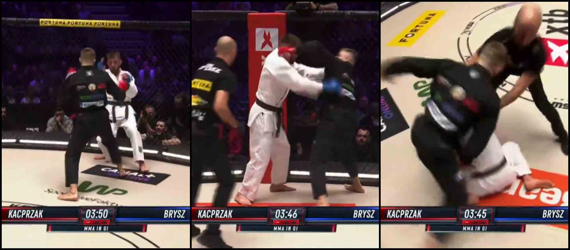 WATCH: BJJ Black belt out strikes Judoka in MMA event In The Gi