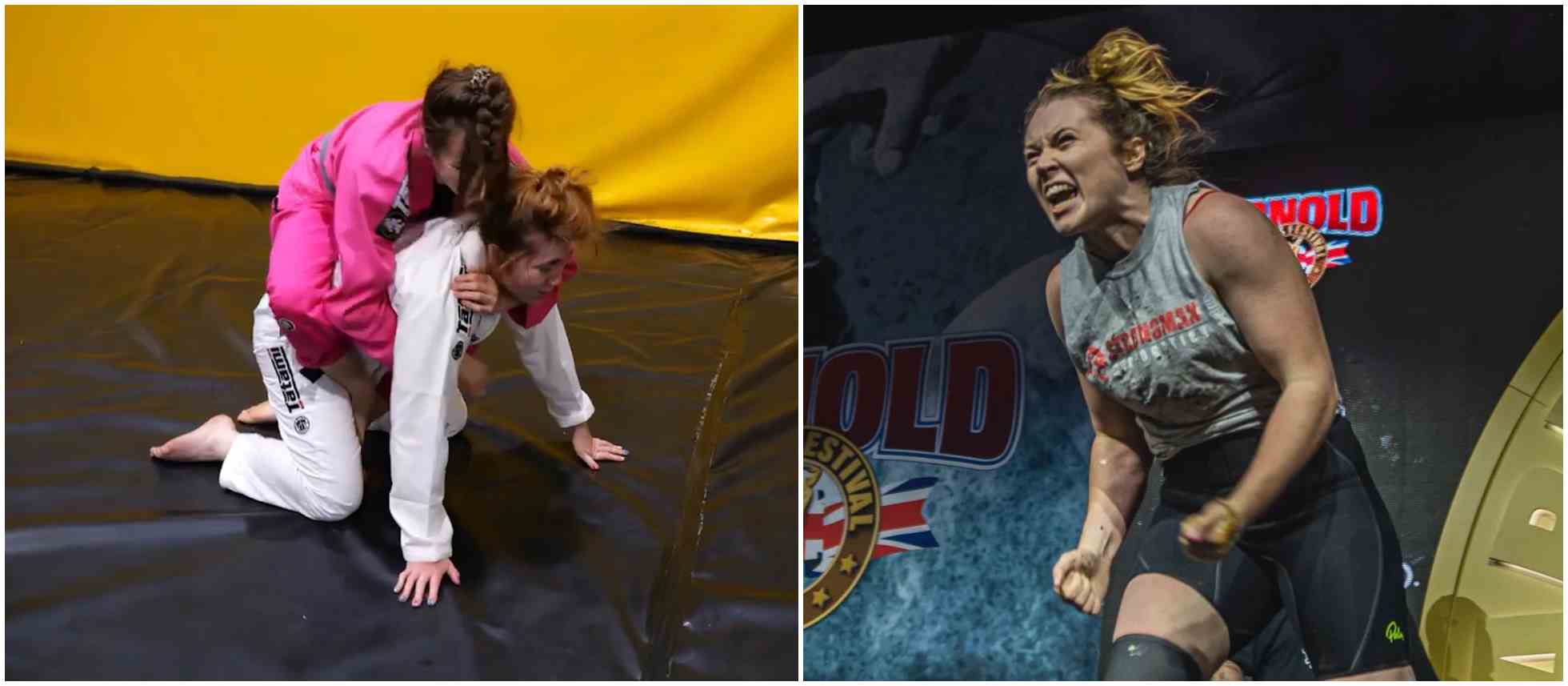 WATCH: Europe's strongest woman rolls with a female BJJ black belt