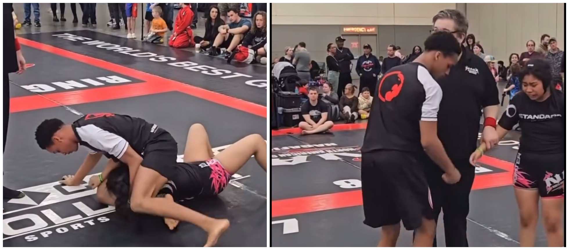 WATCH: Intergender BJJ match ends in Tears
