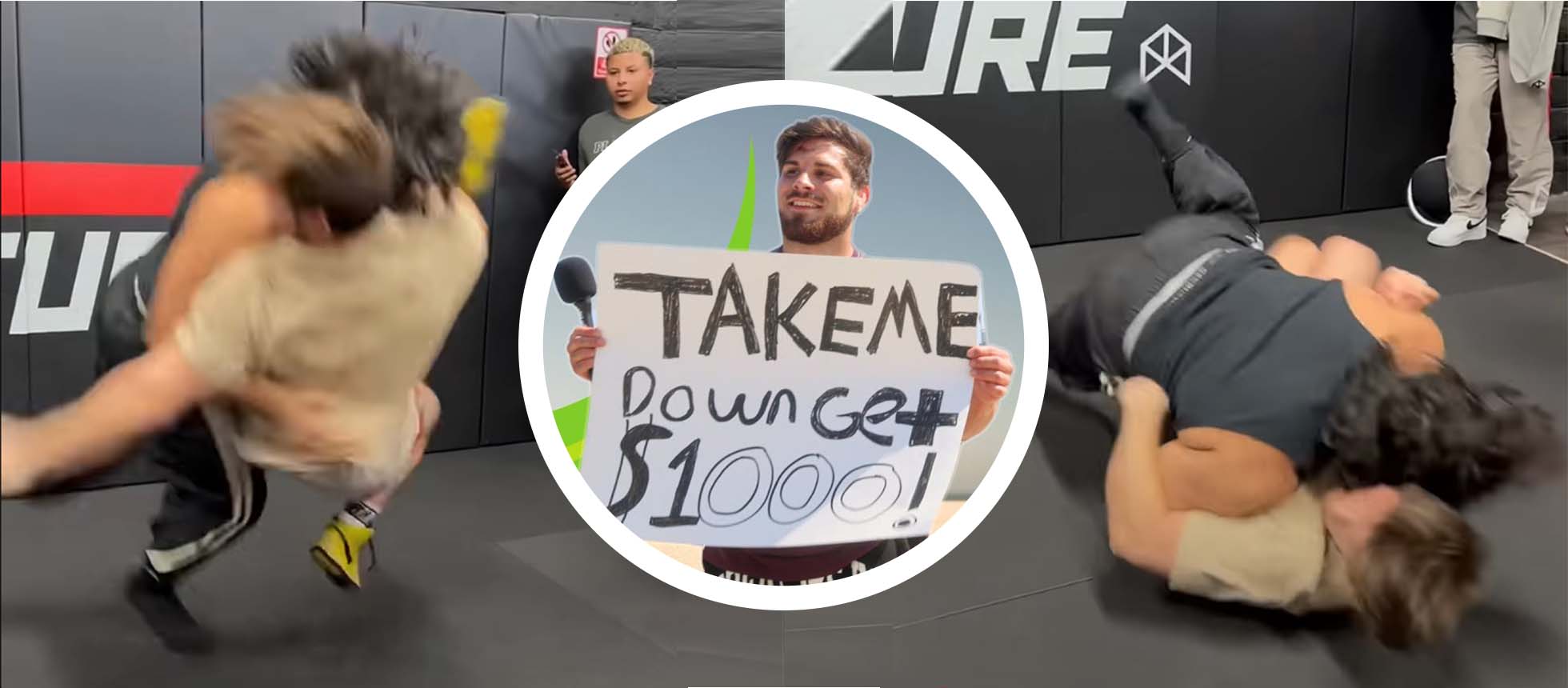 Wrestling Community Alleges 'Take Me Down, Win $1000' Guy Was Taken ...