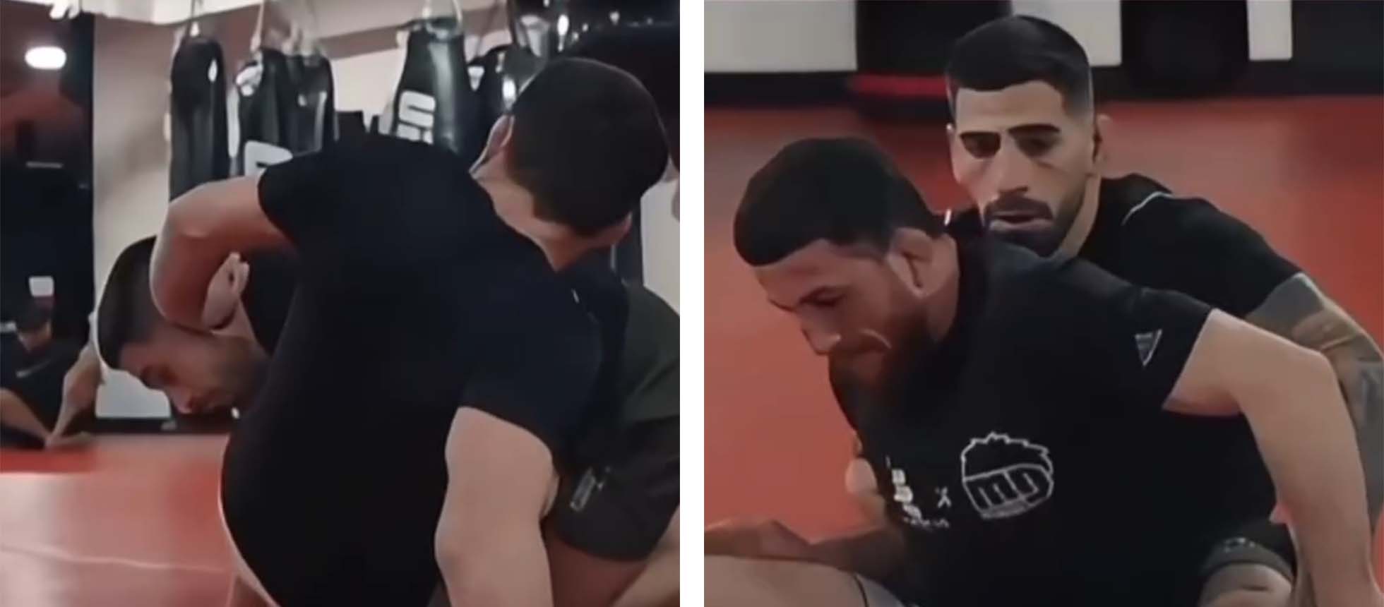 WATCH: Topuria gets one over on Merab Dvalishvili in grappling session