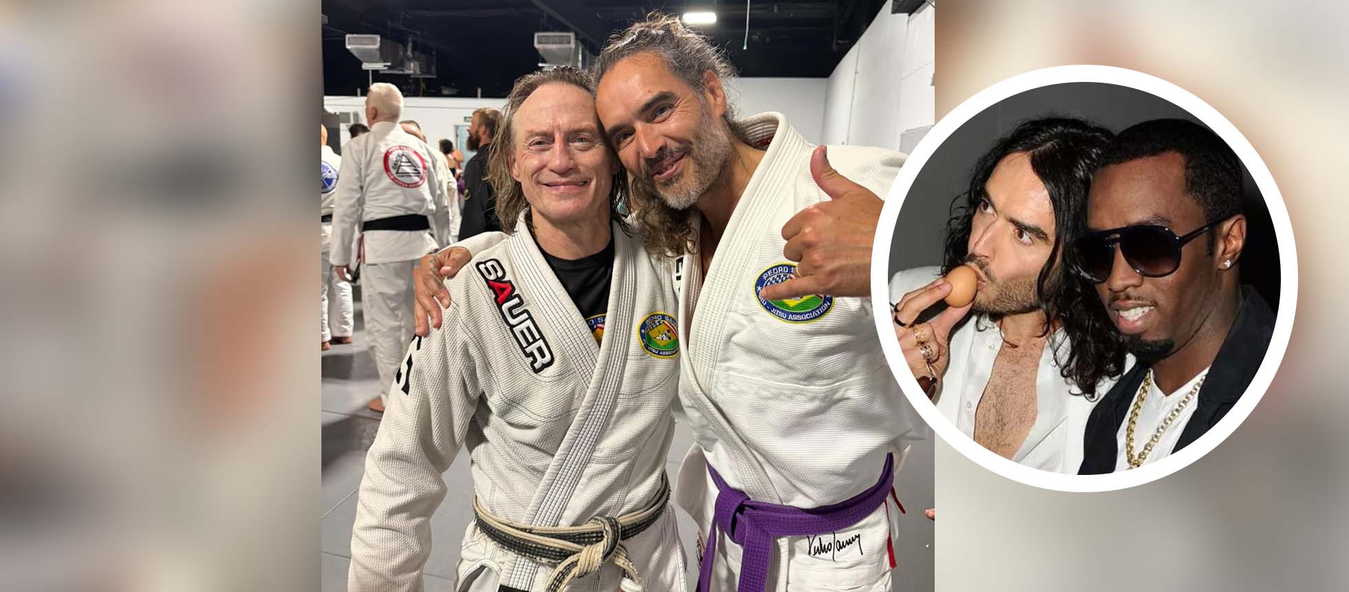 Jiu-jitsu coach shows support for Russell Brand ahead of SA trial