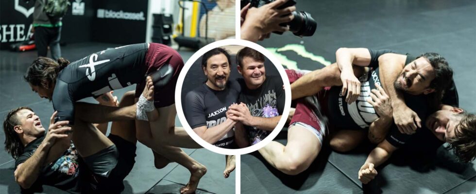 Steve Aoki tries jiu-jitsu with the help of UFC featherweight contender ...