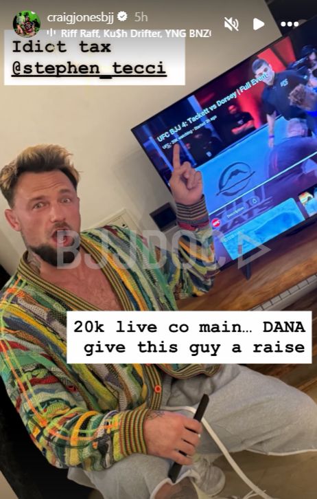 Craig Jones Roasts UFC BJJ After Broadcast Tops Out at Approximately ...