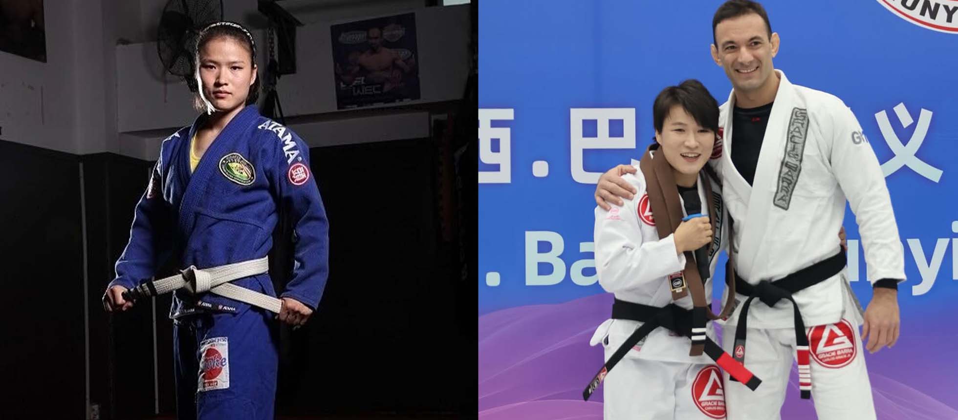 Former UFC Champ Weili Zhang promoted to BJJ Black belt
